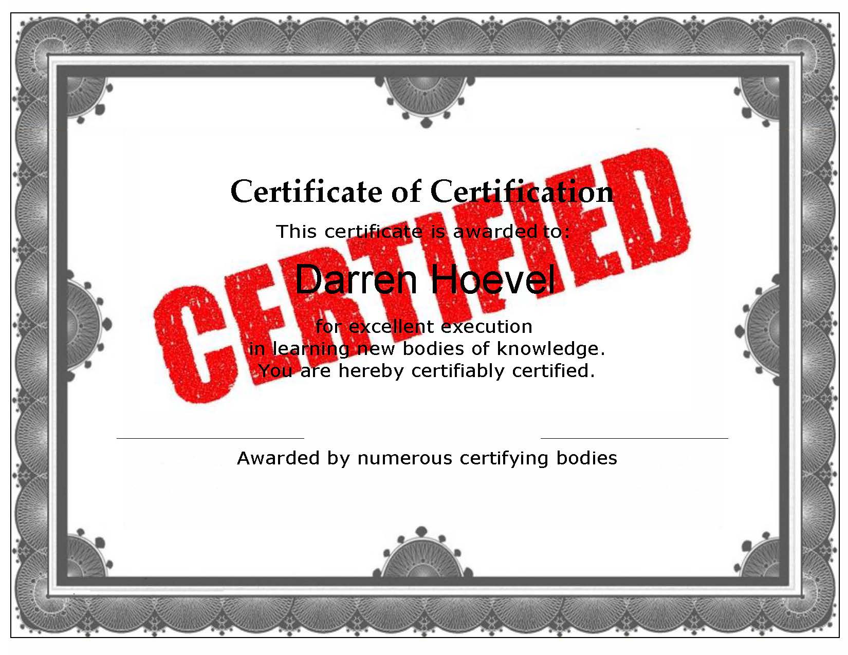 Certifiably Certified - Pliant Solutions LLC